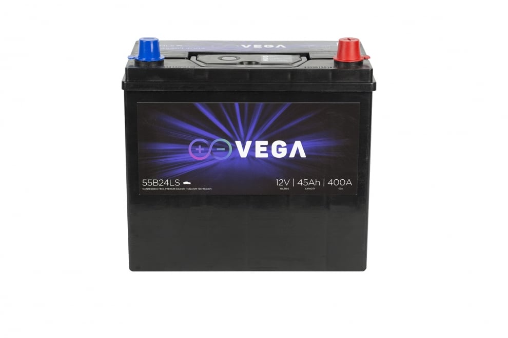 Акумулатор Vega VG 55B24LS, 45Ah 400A | Optimal.bg